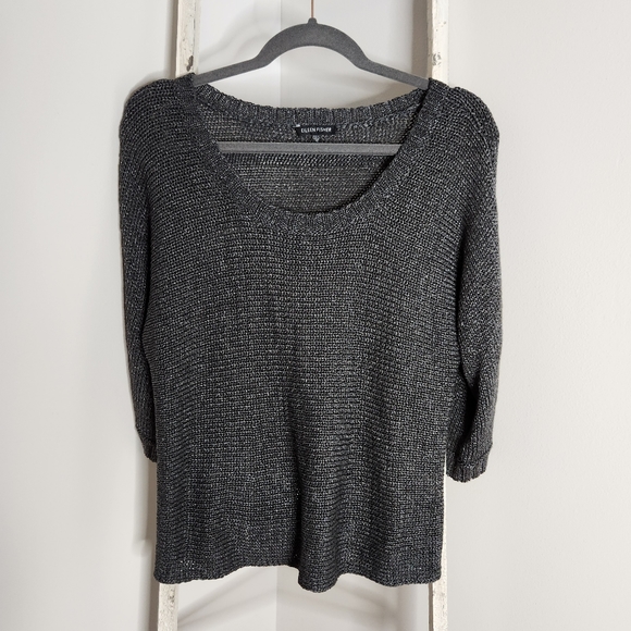 Eileen Fisher | Sweaters | Eileen Fisher Sweater Womens Medium Gray ...
